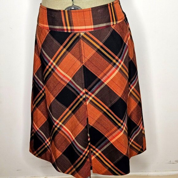 The Limited | Skirts | Womans The Limited Dark Preppy Academia Plaid ...
